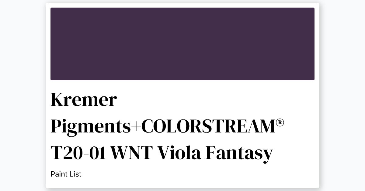 Kremer Pigments Iridescent Pigments COLORSTREAM® T20-01 WNT Viola Fantasy